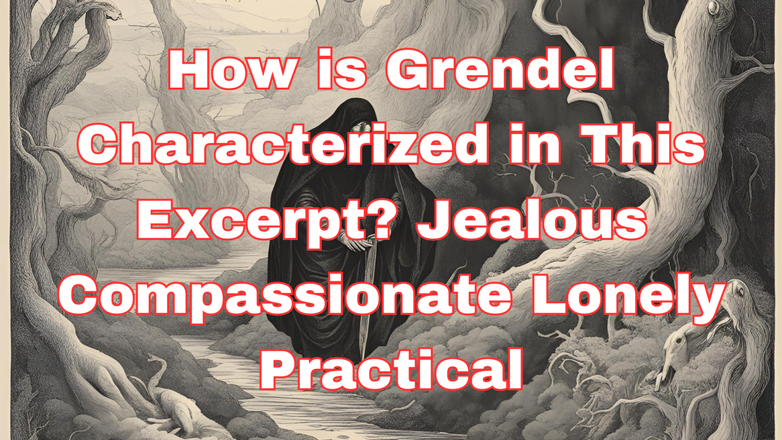 How is Grendel Characterized in This Excerpt? Jealous Compassionate ...